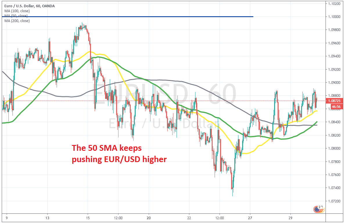 The 50 SMA is Keeping EUR/USD Bullish - Forex News by FX Leaders