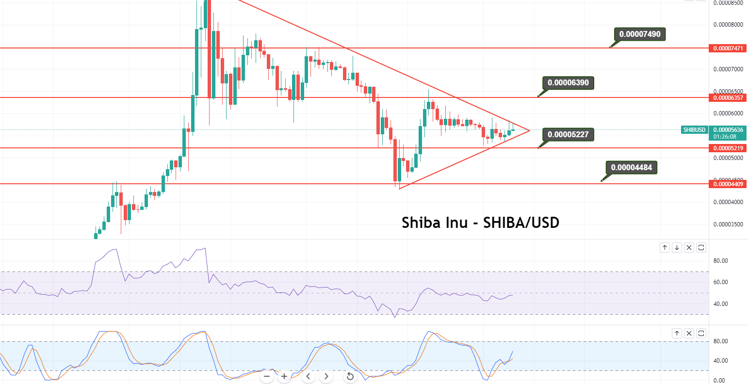 Shiba Inu Trades Choppy at $0.000056, Brace to Trade Symmetrical Triangle - Forex News by FX Leaders